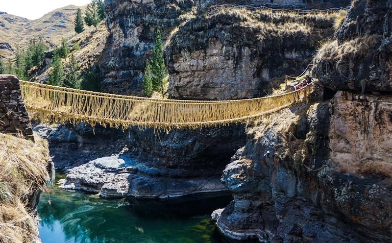 Inca Rope Bridge Qeswachaka - Cusco, Peru | Anywhere